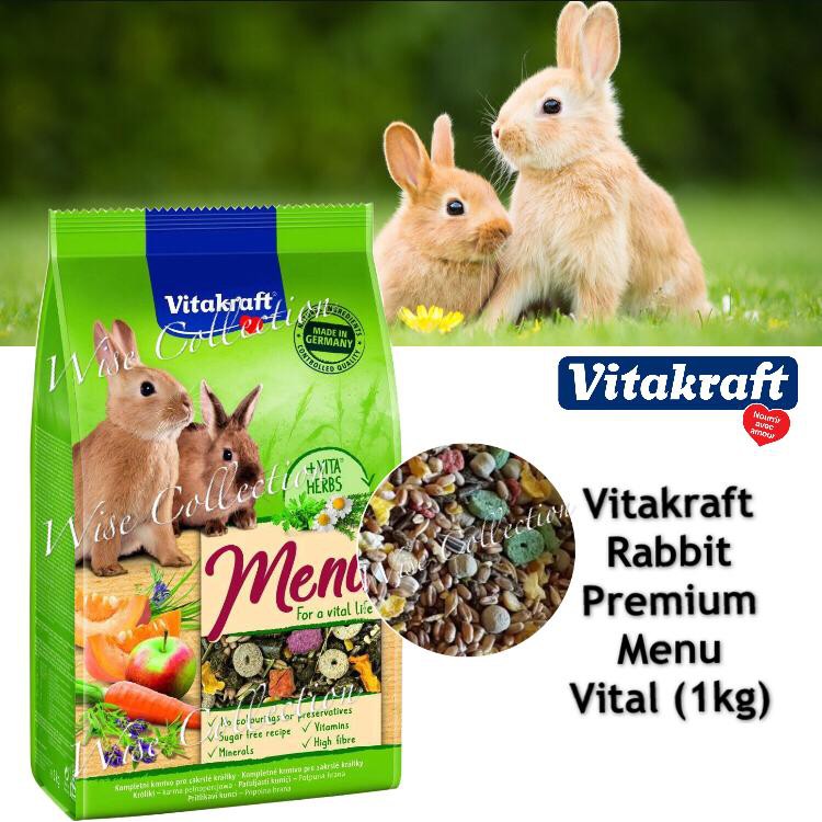 Vitakraft Menu Vital Rabbit Food 1kg (Makanan Arnab) | Shopee Malaysia