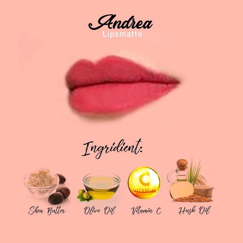 Andrea beauty lipmatte | Shopee Malaysia