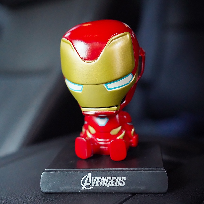 Groot Moving Head Spring Doll Car Decoration Marvel Avengers Spider-Man ...