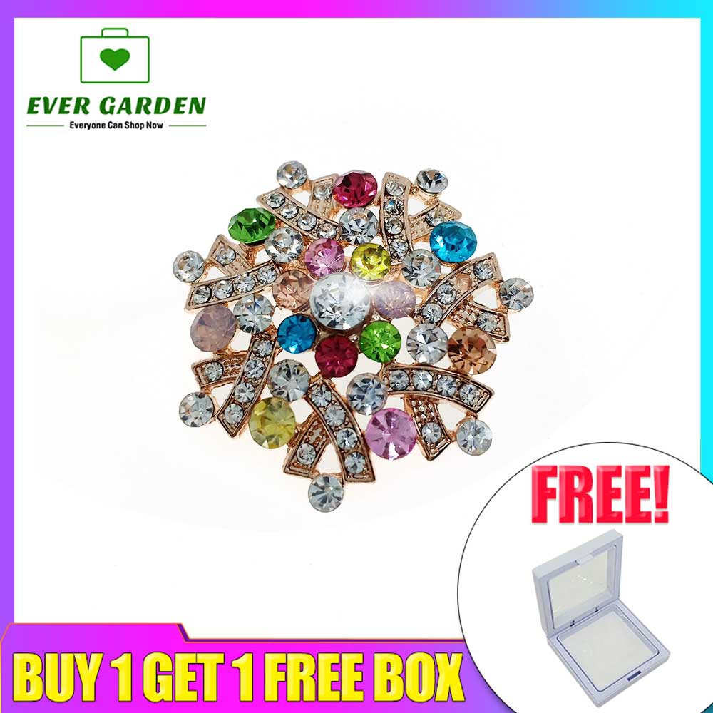 Crystal Korean Brooches Bahu Kerongsang Kiri Kanan (1PCS) | Shopee Malaysia