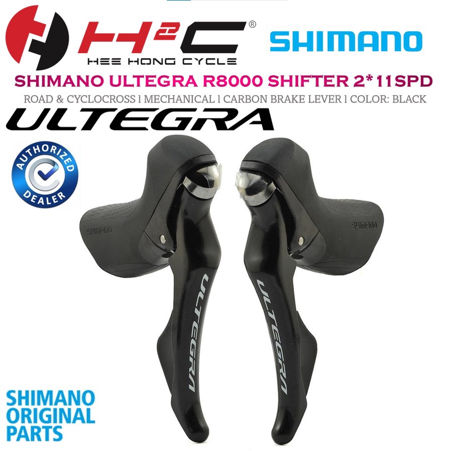 Shimano Ultegra Mechanical STI ST-R8000 2-/11-speed Shift/Brake Levers ...