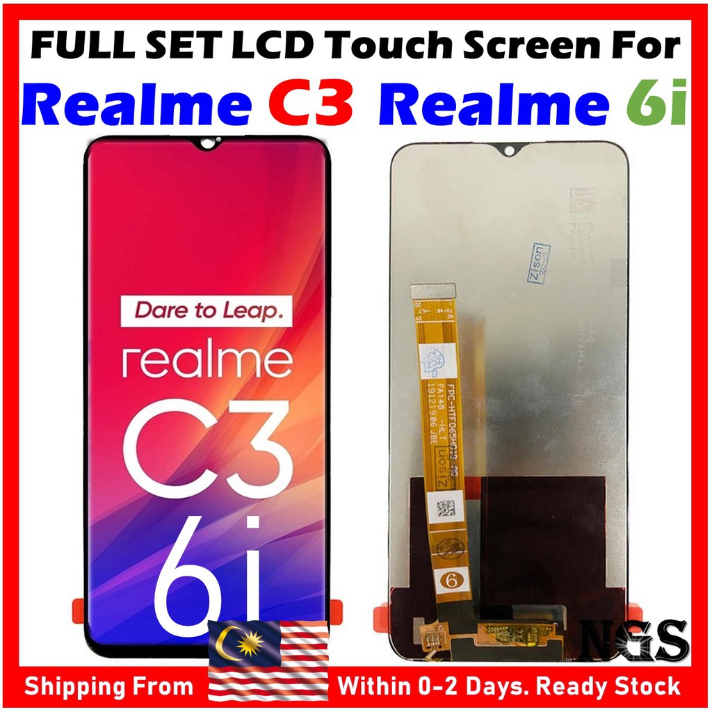ORl NGS Brand Full Set LCD Touch Screen Compatible For Realme C3 ...