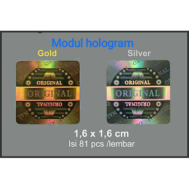 Original hologram sticker 1.6 cm label sticker | Shopee Malaysia
