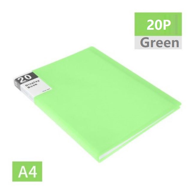 20/40/60 Pockets PP Translucent Colour A4 Size Display Book Clear Book ...