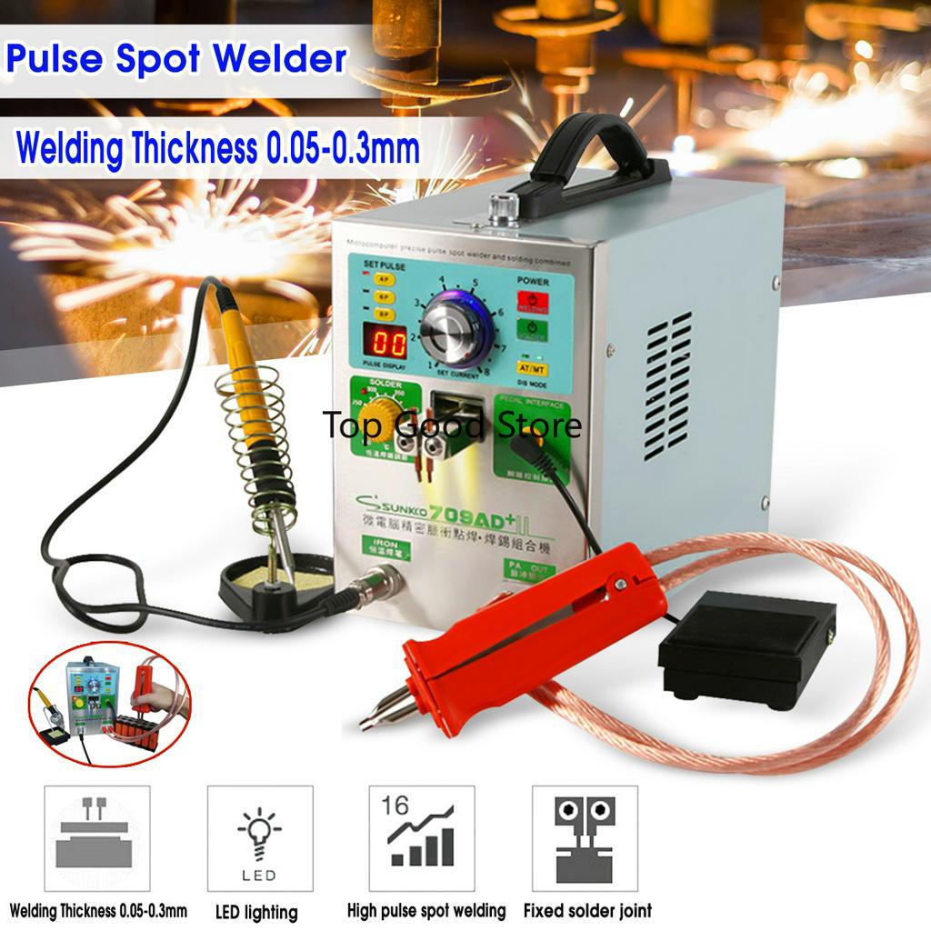 220V SUNKKO Spot Welder S709AD Battery Pack Spot Welder Lithium-ion ...