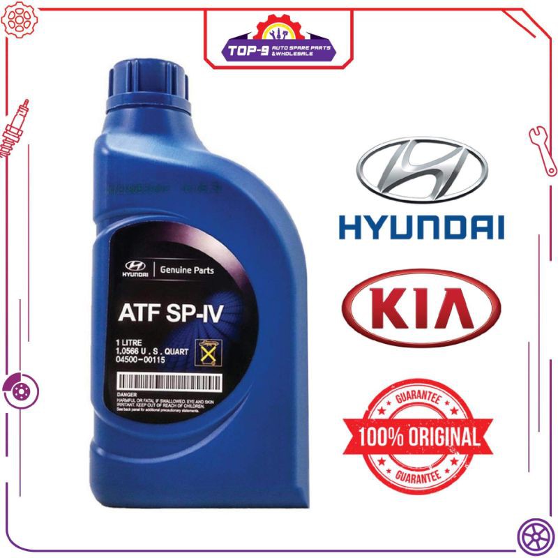 Hyundai Genuine ATF SP-IV 6 Speed Gear Oil 1L (suitable for Kia Forte ...