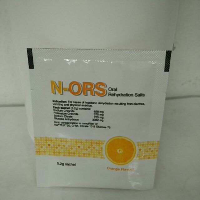 N ORS (ORAL REHYDRATION SALTS) 5.2g 1's | Shopee Malaysia