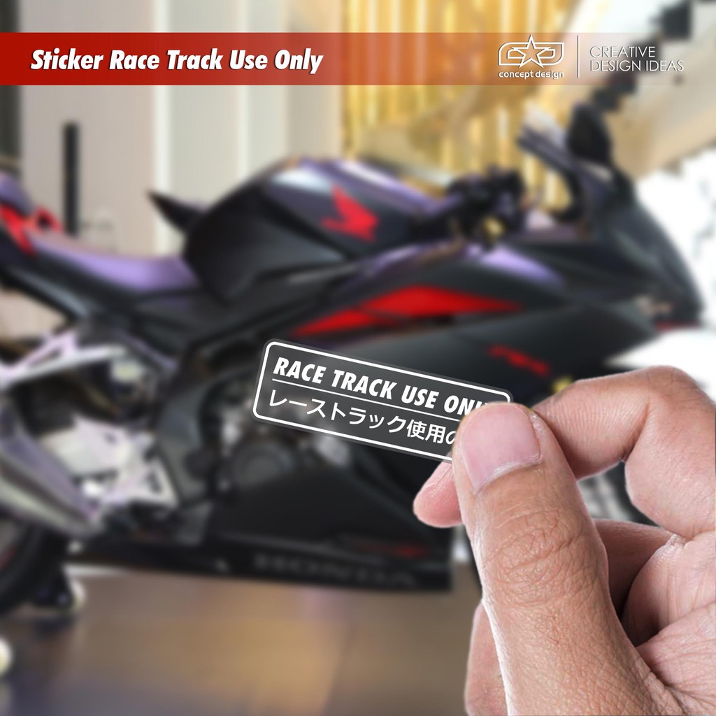 Sticker Race Track Use Only | Shopee Malaysia