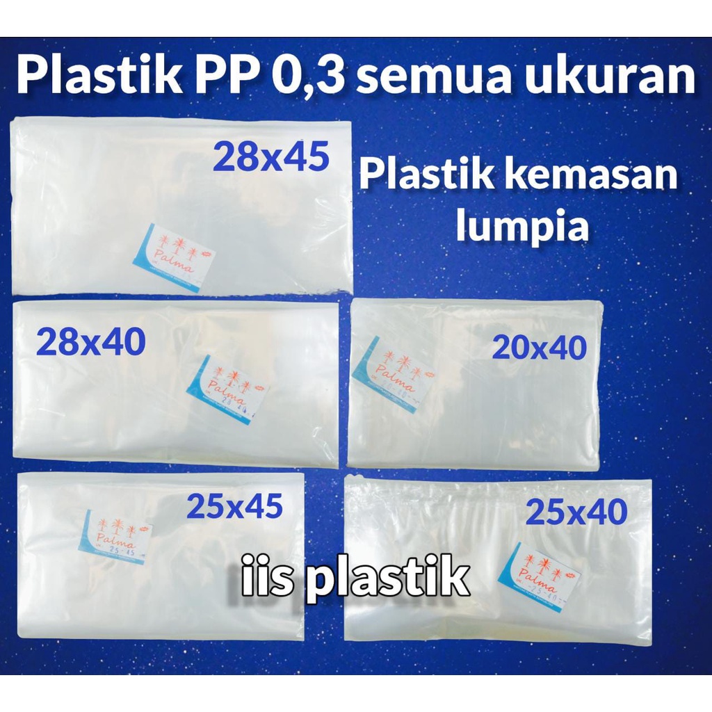 General Clear PP Plastic Bags/Plastic Accessories/Pastry Spring Rolls ...