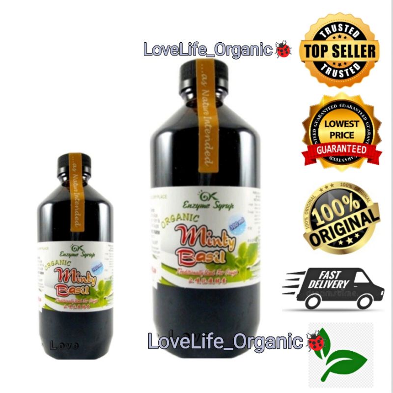 GK Minty Basil Enzyme Coughing Syrup 止咳化痰薄荷酵素 300ML EXP:9/2028 | Shopee ...