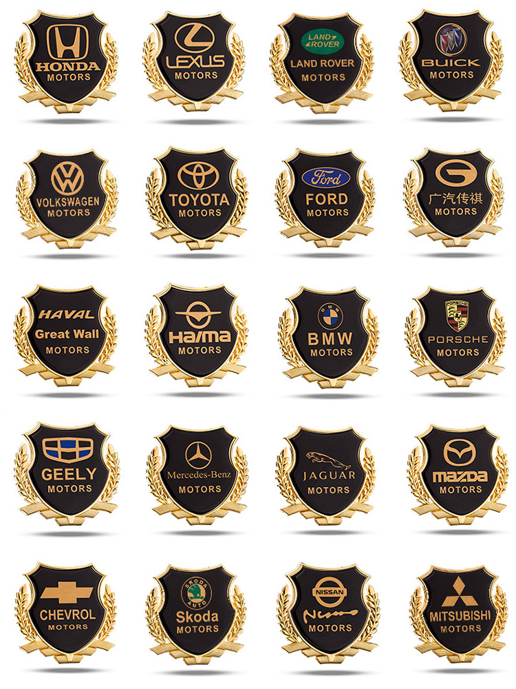 Car decorative metal bumper sticker body sticker benz audi Nissan ...