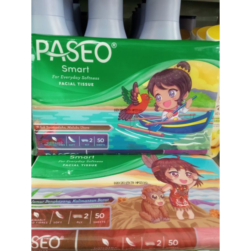 Paseo SMART FACIAL TISSUE TRAVEL PACK 50 SHEETS | Shopee Malaysia