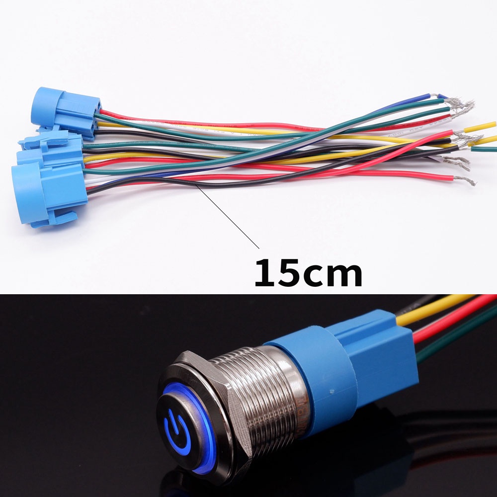 1 Pc Connector 16/19/22 mm Switches Socket Cable Quick Connect Wire ...