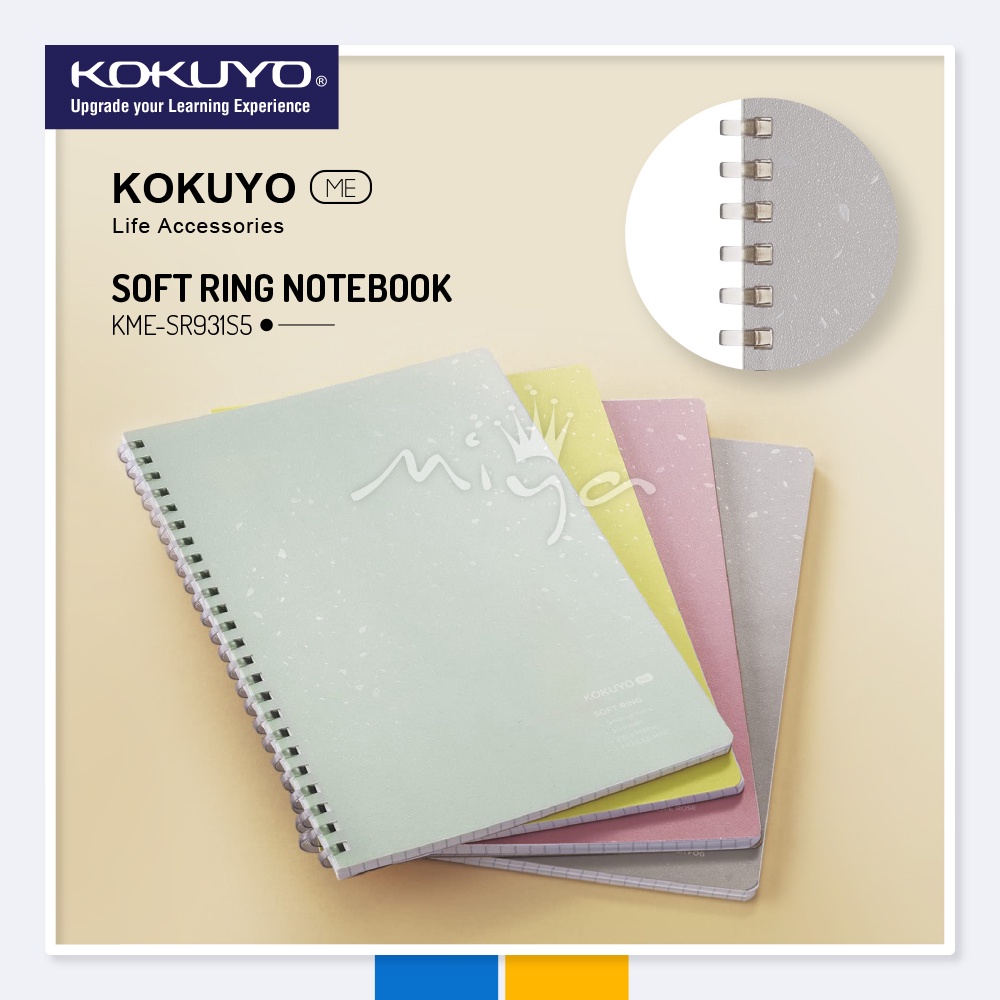 [ME SERIES] KOKUYO ME KME-SR931S5 SOFT RING NOTEBOOK -5MM GRID (50 SHEETS) | Shopee Malaysia