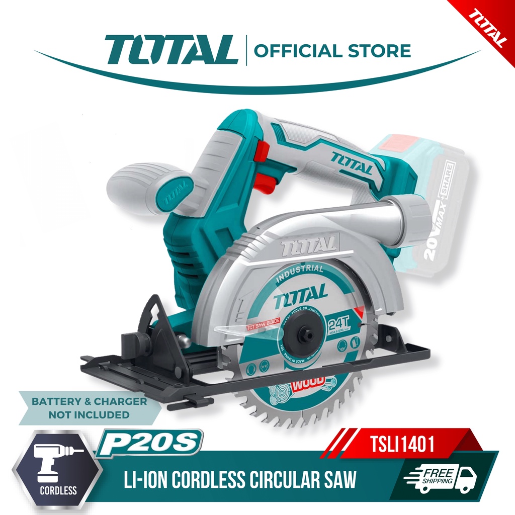 Total Li-ion Cordless 20V Circular Saw ( 140mm / 5½" ) TSLI1402 ...