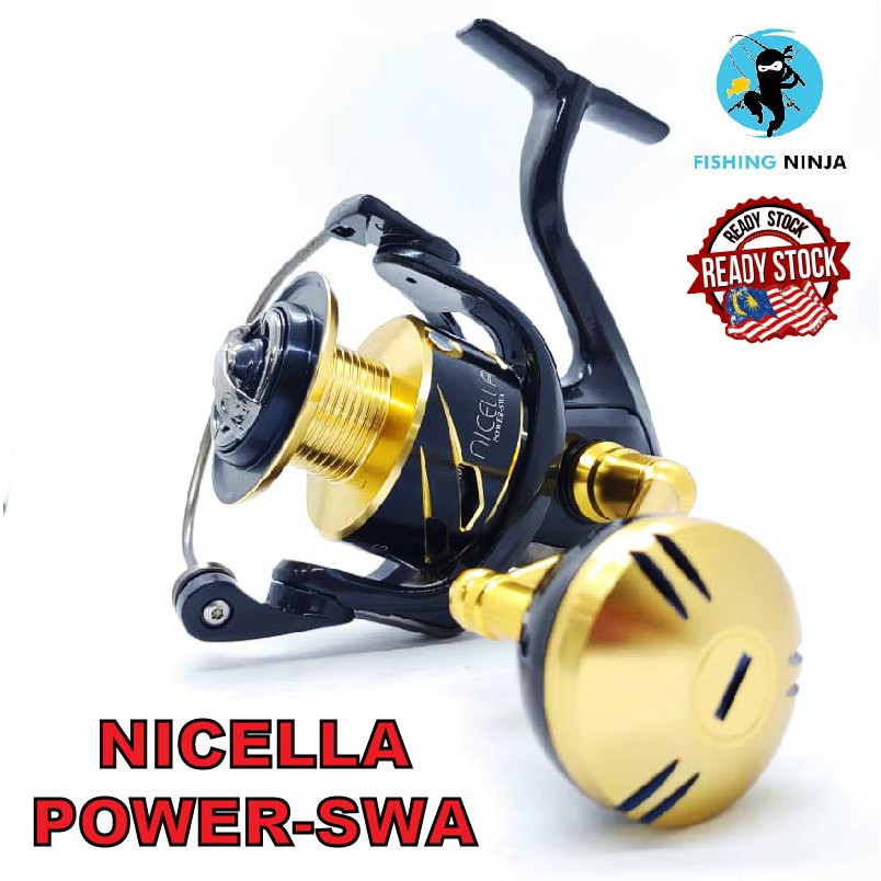 【Ready Stock】NINJA NEW!! G-Tech Nicella Power-SWA Spinning Reel ...