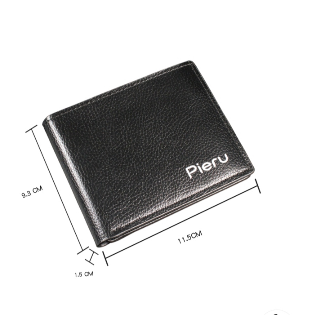 men's short wallet lychee pattern folding men's wallet | Shopee Malaysia