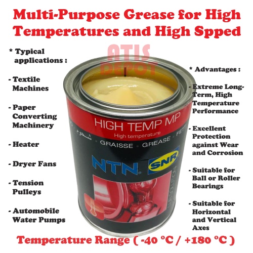 NTN-SNR High Temperature Grease 1KG ( Polyurea) Textile Machine Dryer ...