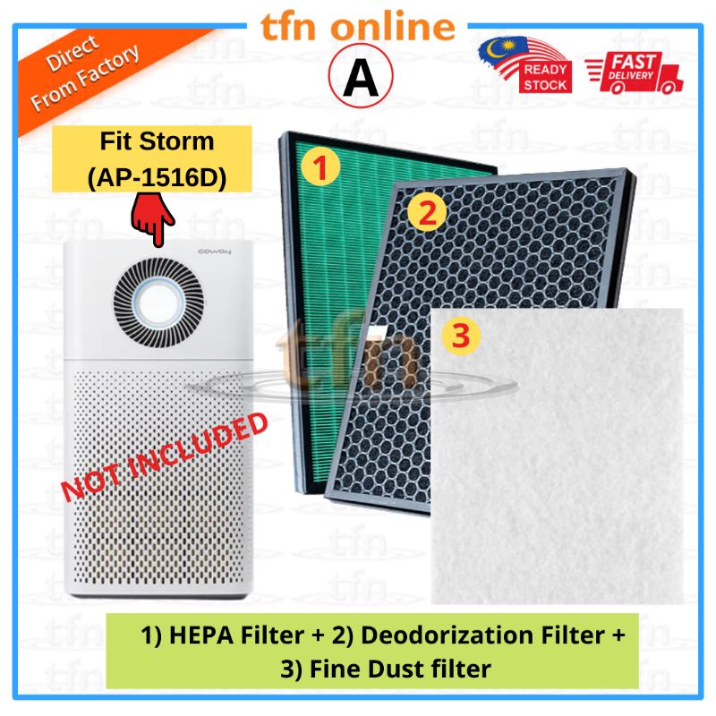 Original Coway Storm Full Set 3 Filter Only | Shopee Malaysia