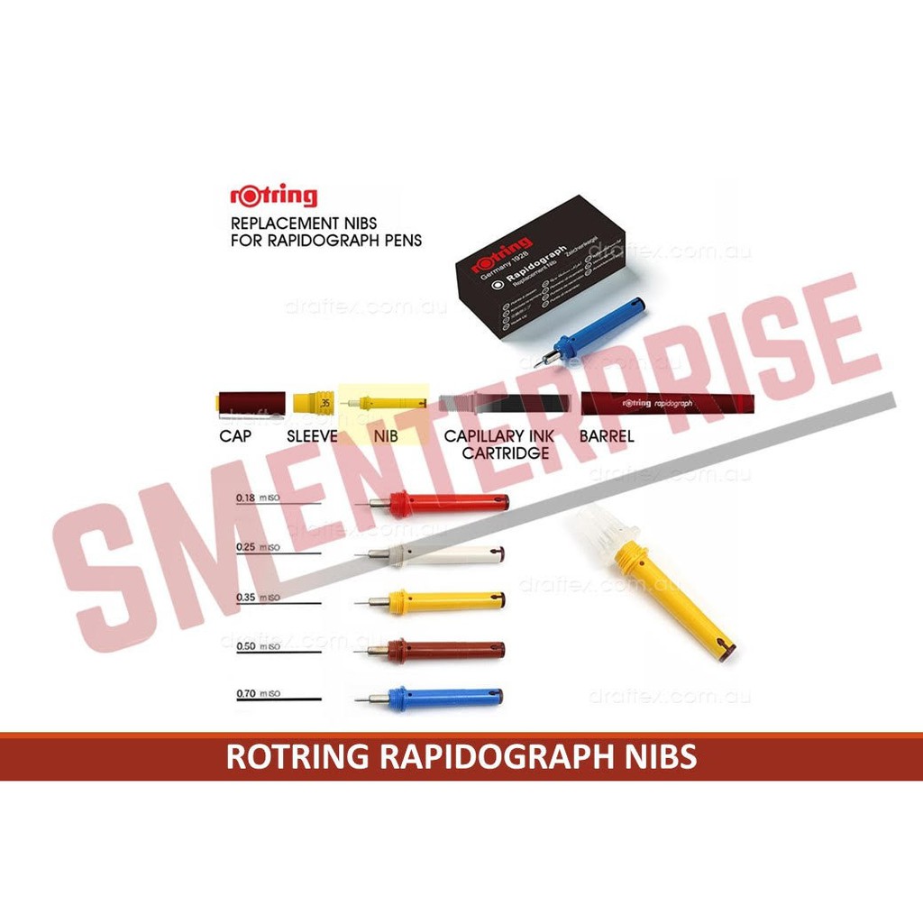Rotring Rapidograph Nibs 0.35mm / 0.5mm | Shopee Malaysia