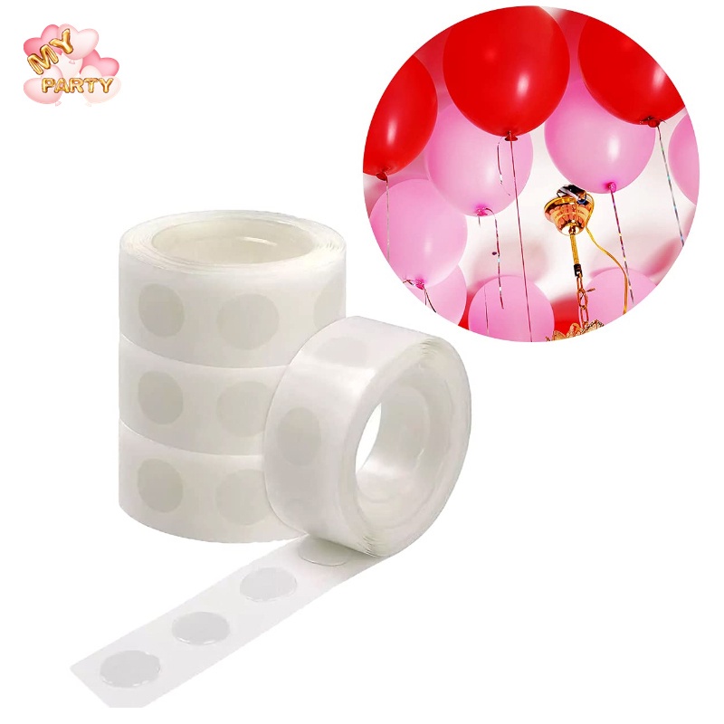 100 Points Balloon Attachment Glue Dot Attach Balloons To Ceiling Or ...