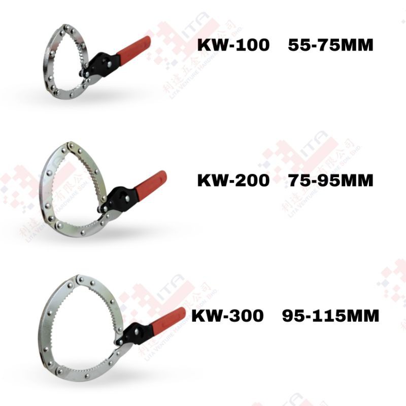 OIL FILTER WRENCH KW100 KW200 KW300 OIL FILTER OPENED WRENCH ALAT-ALAT ...