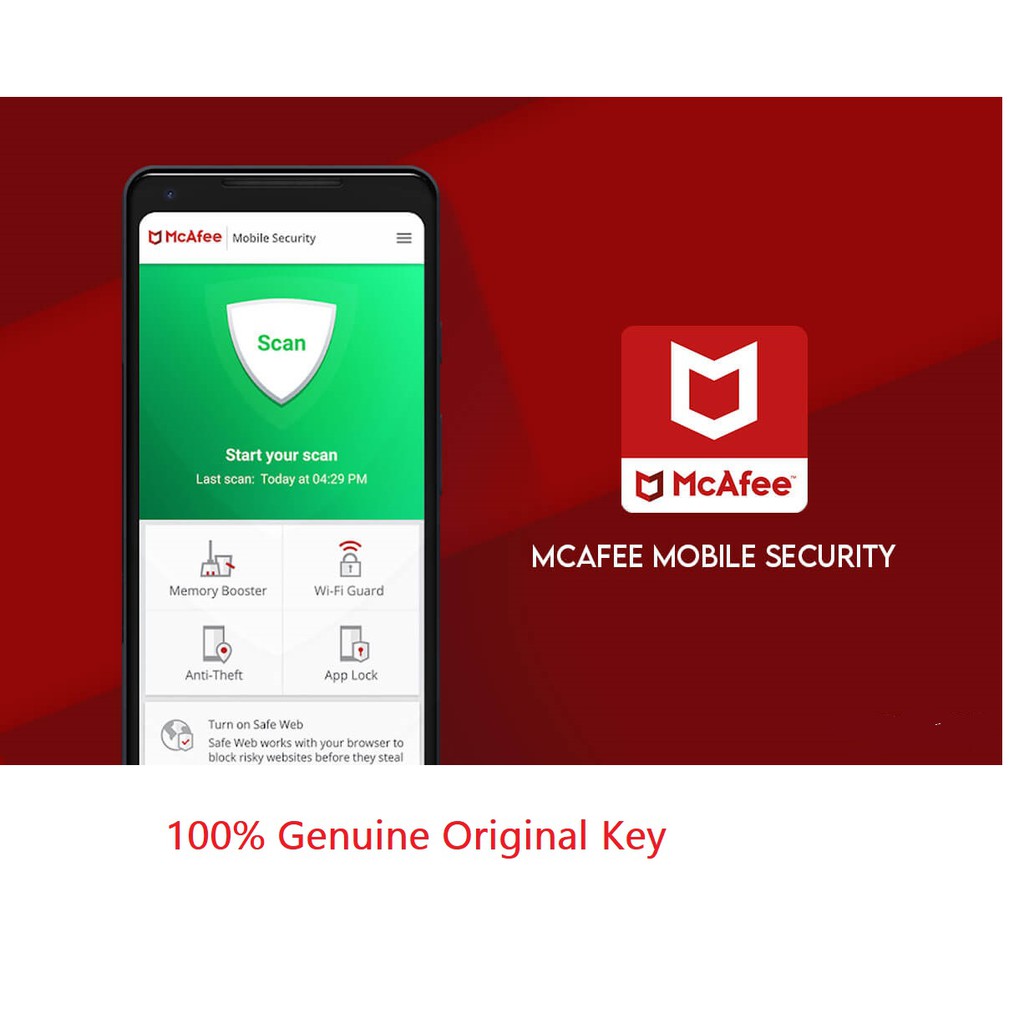 McAfee Mobile Security Latest Version For Android Phone - 1 Device, 1/2 ...