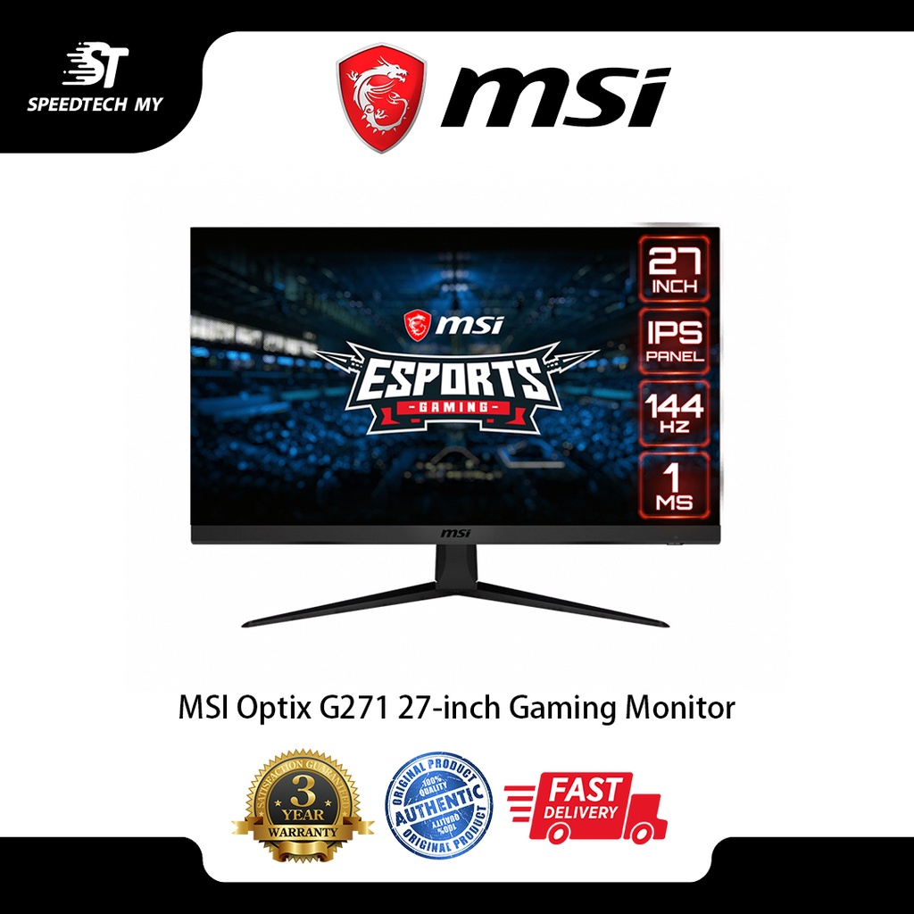 MSI Optix G241 24-inch Gaming Monitor | MSI Optix G271 27-inch Gaming Monitor, FHD High ...