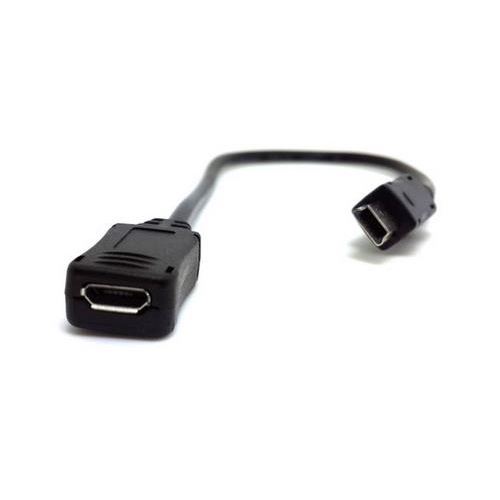 USB 2.0 Micro USB Female to Mini USB 5-pin Male Converter Short Adapter ...