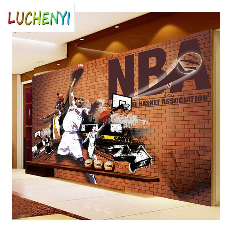 graffiti cloth wallpaper retro background brick tooling 3d style mural ...