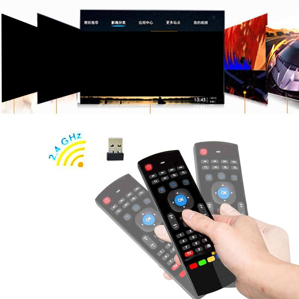 Wireless Keyboard Remote Control Air Remote Mouse For TV Box Smart TV ...