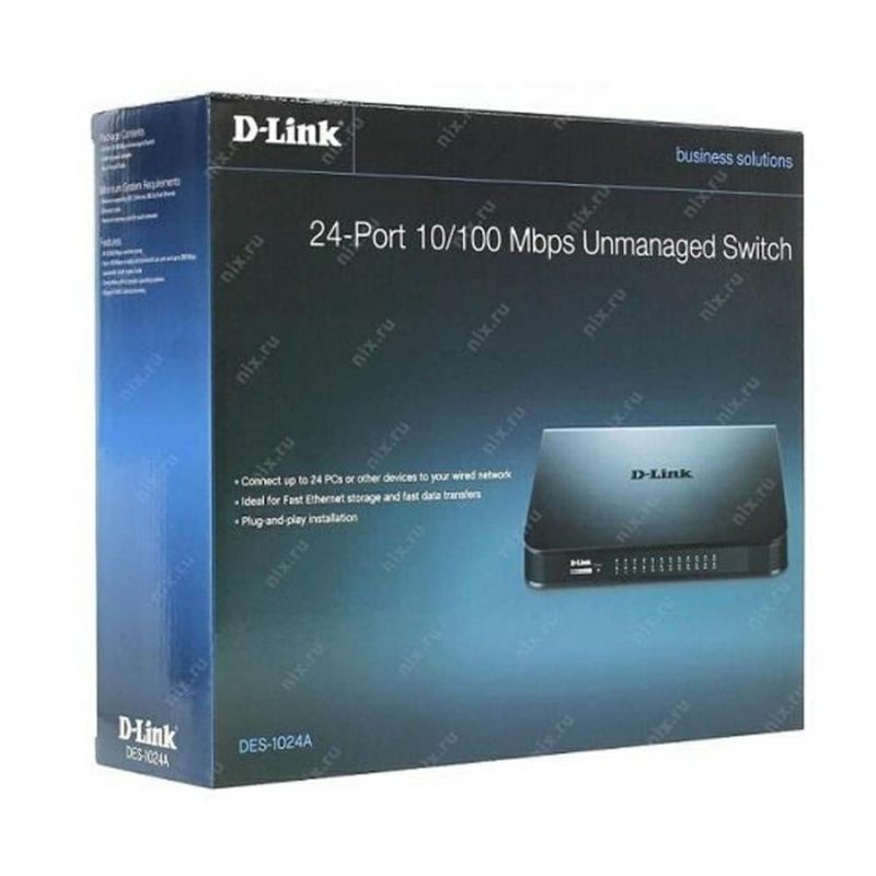 Switch HUB INTERNET 24 PORT D-LINK DES 1024A - DLINK SWITCH DES1024A ...