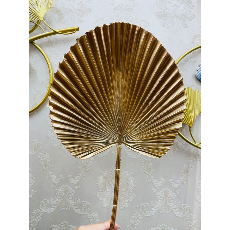 ARTIFICIAL GOLD LEAVES /Daun Kipas Kering/daun/hiasan pelamin ...