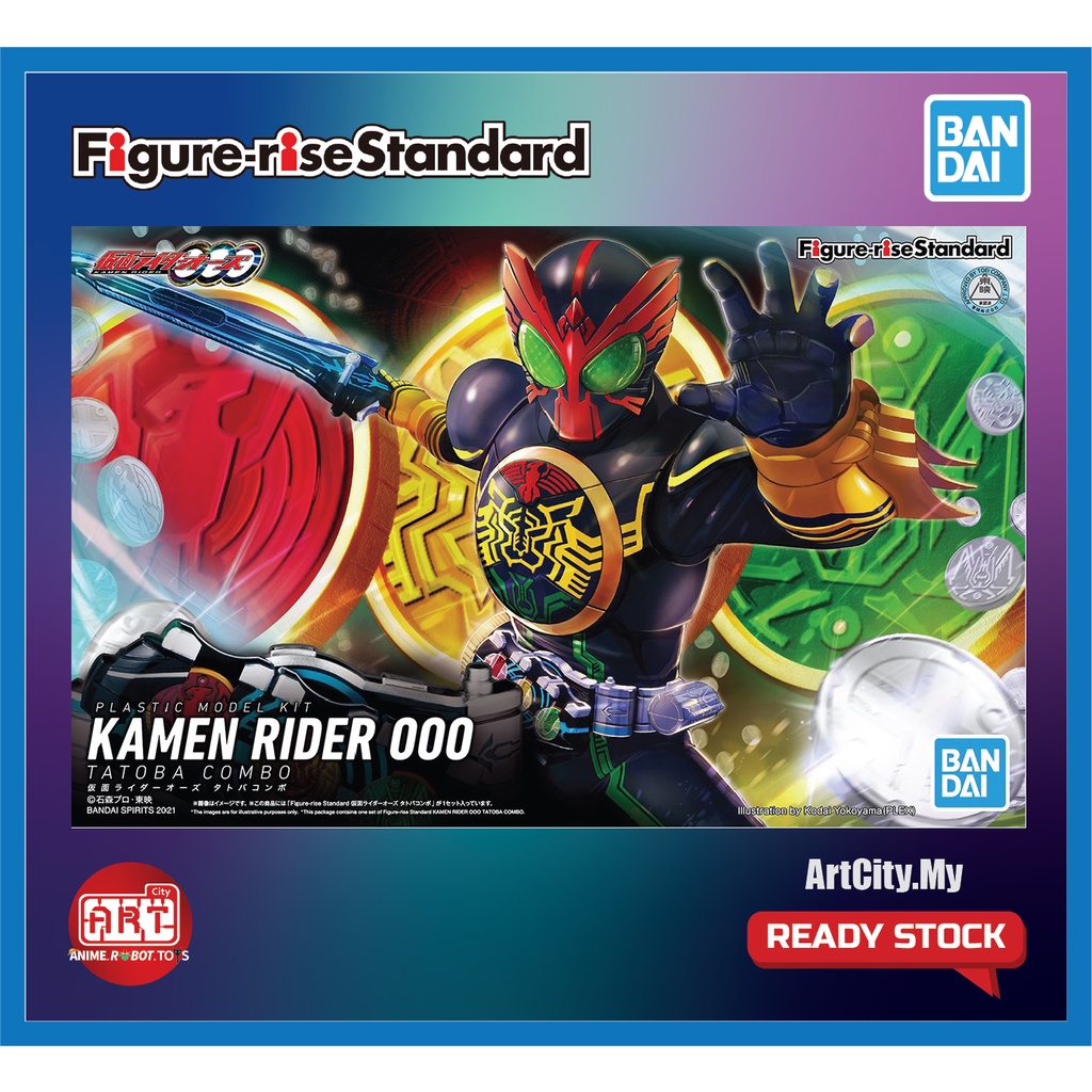 (READY STOCK) Bandai - Figure-Rise Standard - FRS Kamen Rider OOO Tatoba Combo | Shopee Malaysia