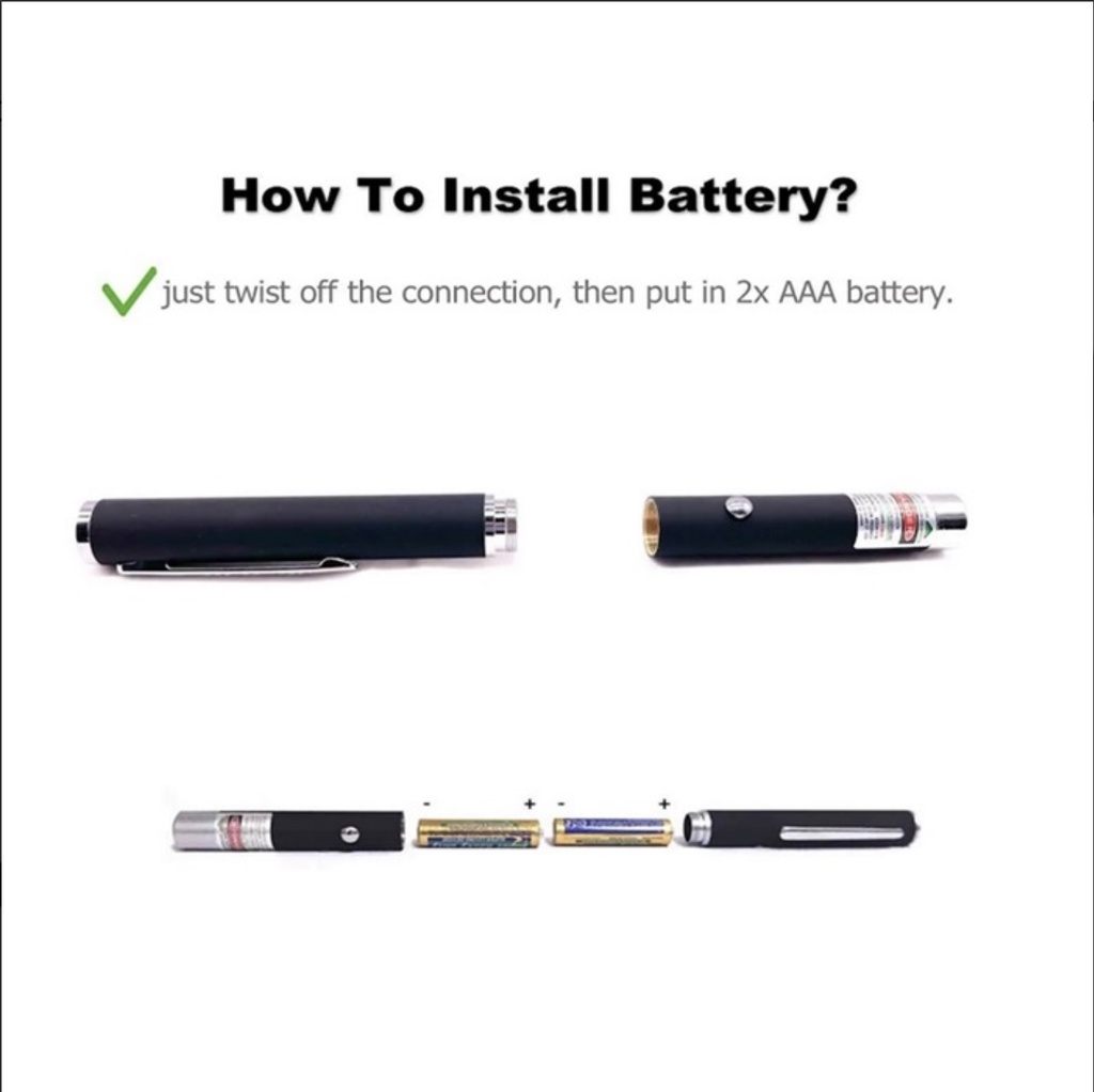 Green Laser Pointer Pen 5mW Laser High Power 532n Tactical Starry ...