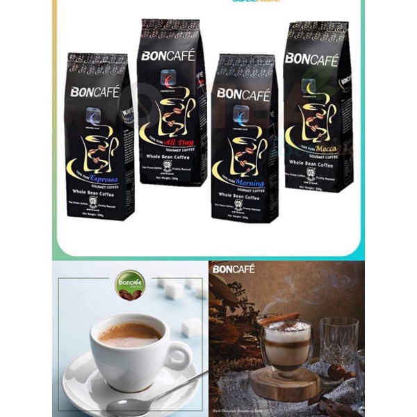 Boncafe Coffee Whole Bean Gourmet Coffee beans 200g 咖啡豆 Biji Kopi Gourmet (Kopi All Day/ Mocca ...