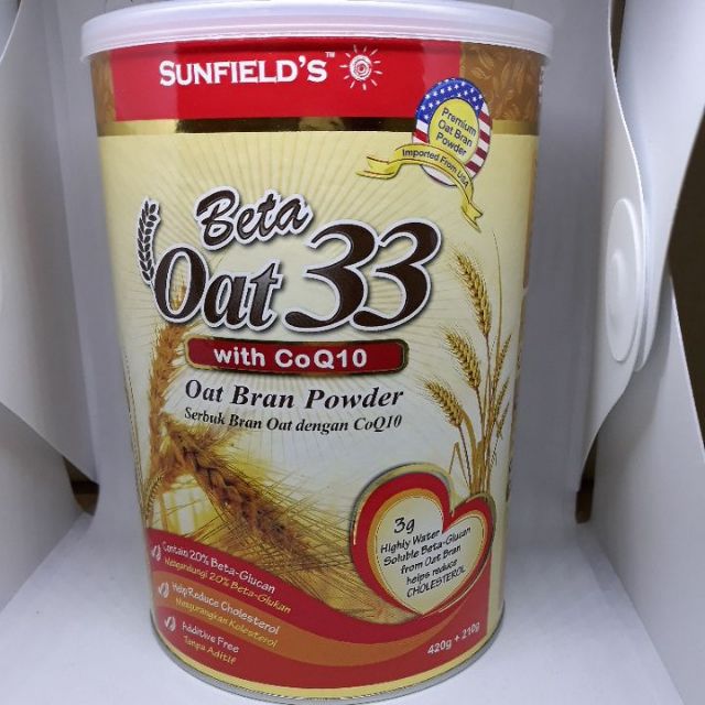 Sunfields's Beta Oat 33 with CoQ10 420+210g(Exp:12/05/22) | Shopee Malaysia