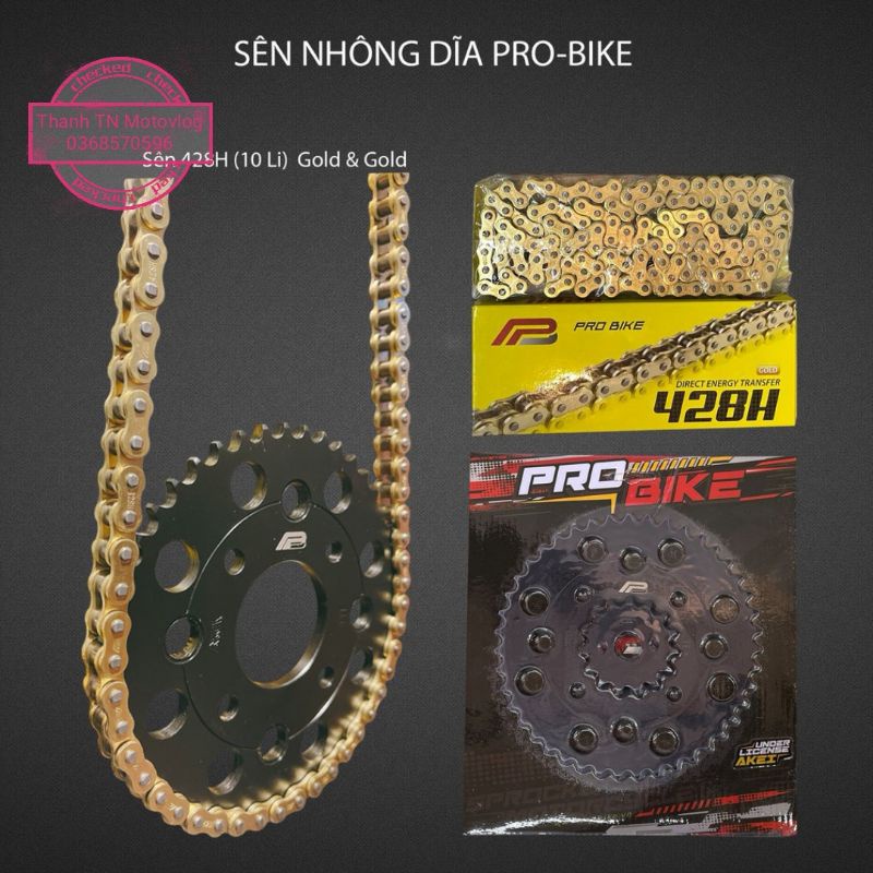 Pro bike chain sprocket set BLACK - YELLOW for Winner, Winner X Exciter ...