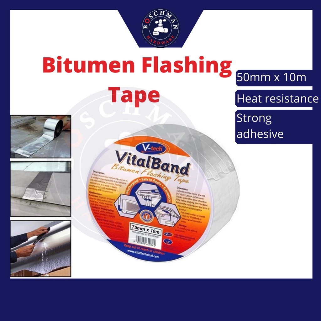 V-Tech VT-420 Vital Band Bitumin Bitumen Flashing Tape Roof Compound ...