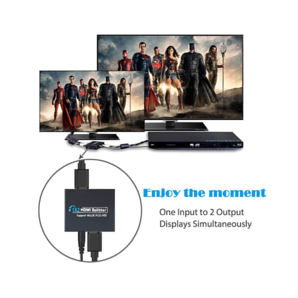 HDMI Splitter 1 x 2 (1 Input 2 Output) Ultra HD 4K x 2K | Shopee Malaysia