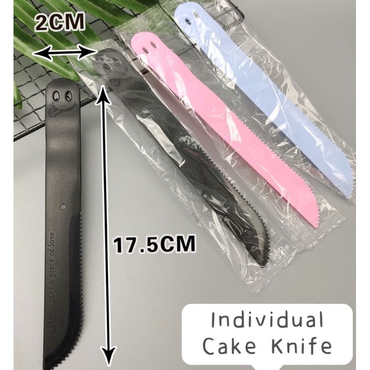 10pcs INDIVIDUAL PACK CAKE KNIFE/DISPOSABLE BAKERY KNIFE | Shopee Malaysia