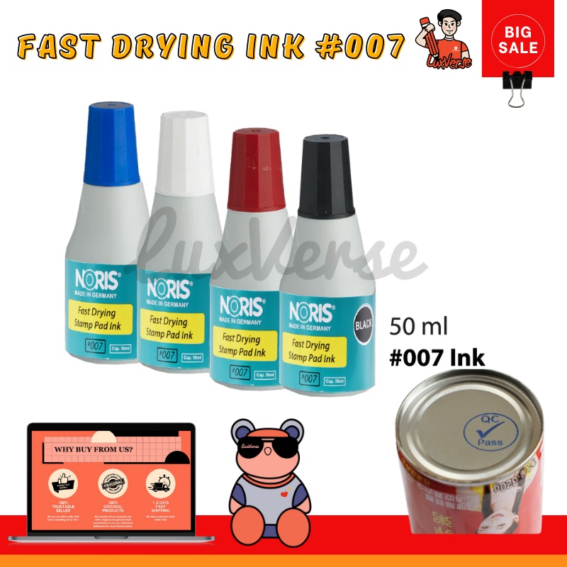 Noris FAST DRYING INK #007 Oil-Based Ink 🔥ReadyStock🔥 | Shopee Malaysia