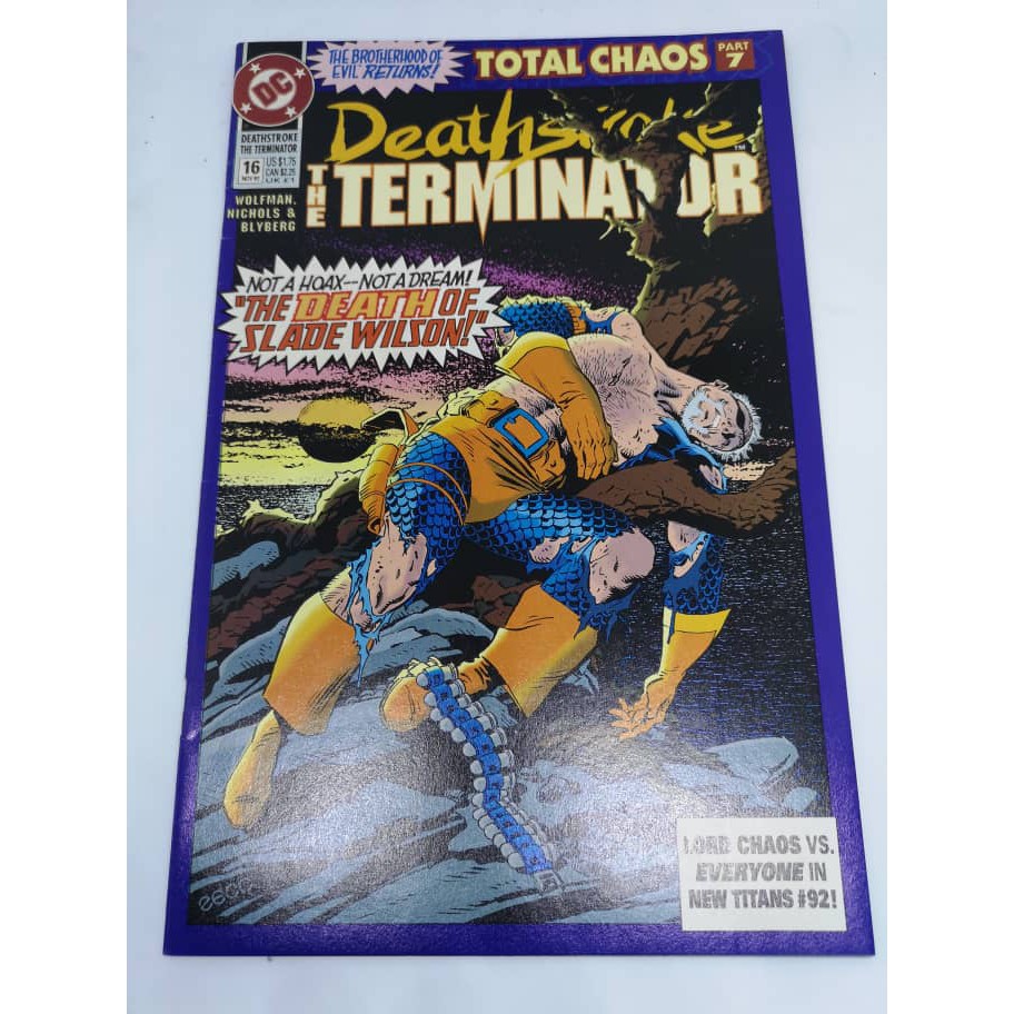 DC Comics Deathstroke the Terminator #16 (The Death of Slade Wilson ...