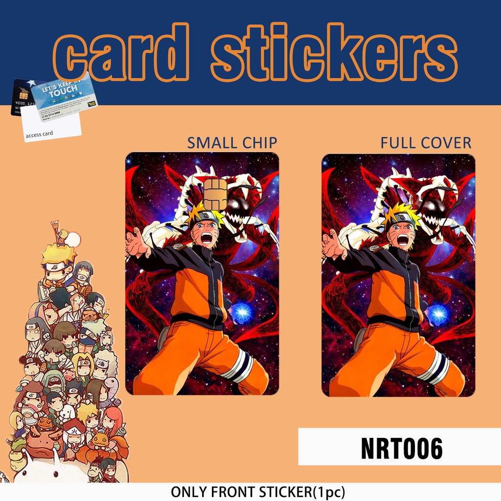 NARUTO CARD STICKER - NARUTO KAD STICKER - ANIME STICKER - ACCESS CARD ...