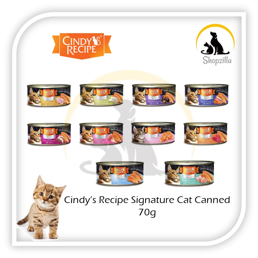 Cindy Recipe Signature 70g (Complete Food) Cat Canned Wet Food (Short expiry 2oct) | Shopee Malaysia