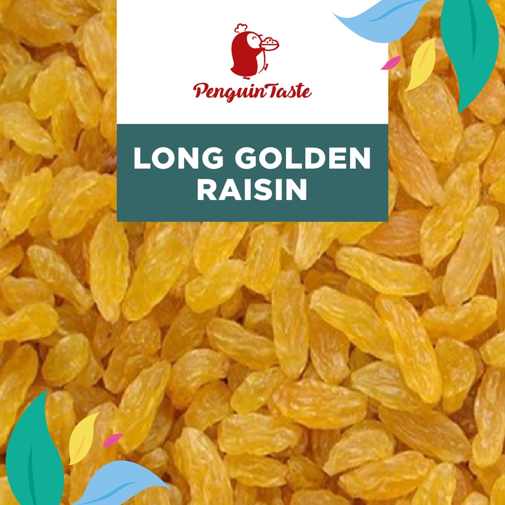 HALAL Long Golden Raisin by PENGUIN TASTE/ Healthy Snack/ JAKIM HALAL ...