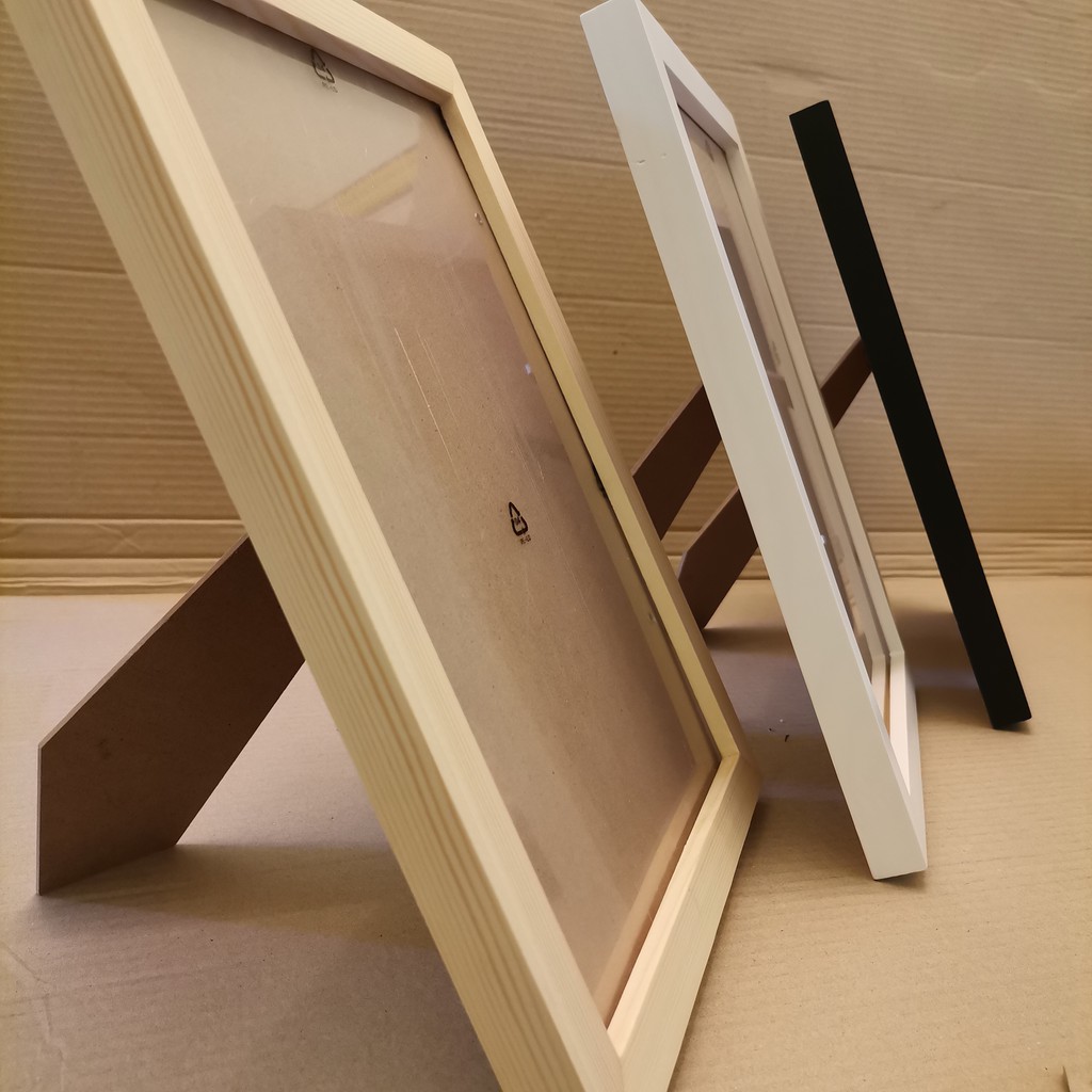A4 , 5R STANDING WOODEN POSTER FRAME, FRAME GAMBAR, PHOTO FRAME BERDIRI ...