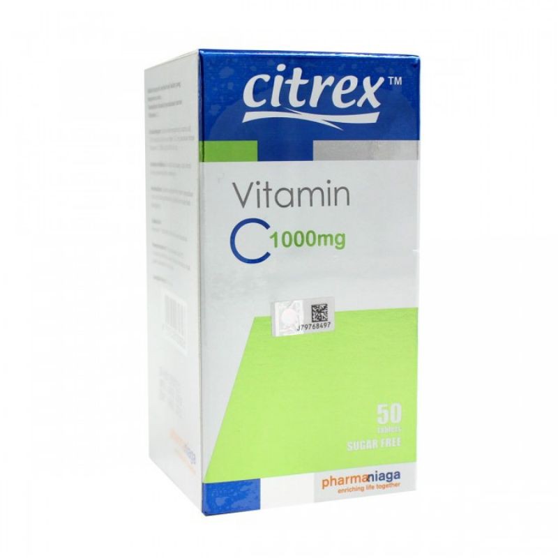 Citrex Vitamin C 1000mg Sugar Free 50's | Shopee Malaysia
