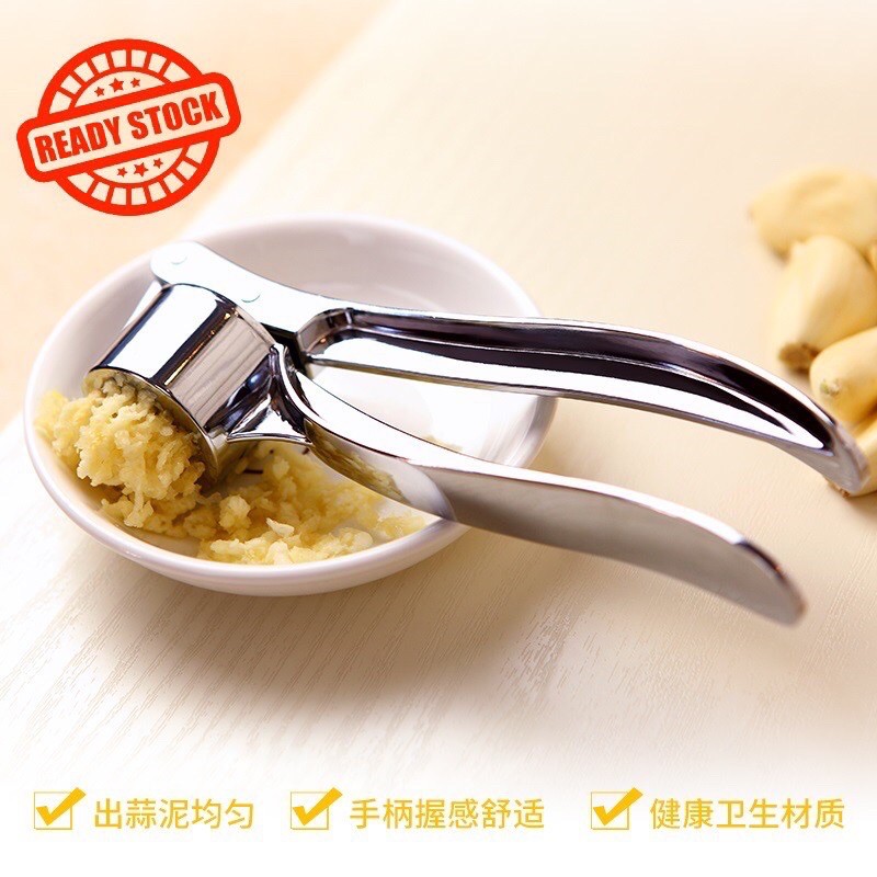 🔥Ready Stock🔥Stainless Steel Manual Zinc Garlic Press Crushed Garlic ...