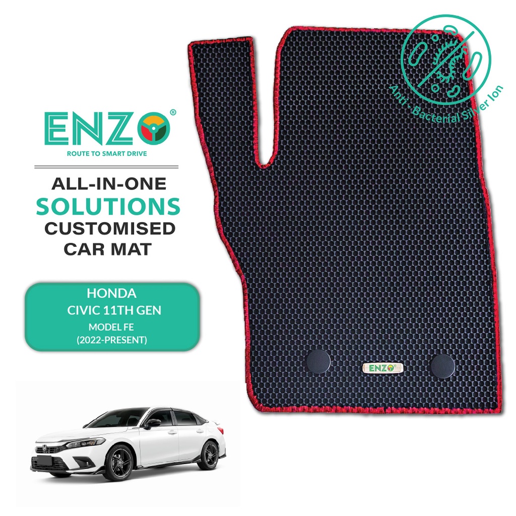 ENZO Customised Car Mat -Honda Civic 11th Gen Model FE (2022-Present ...